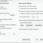 csv2qbo Convert - MoneyThumb